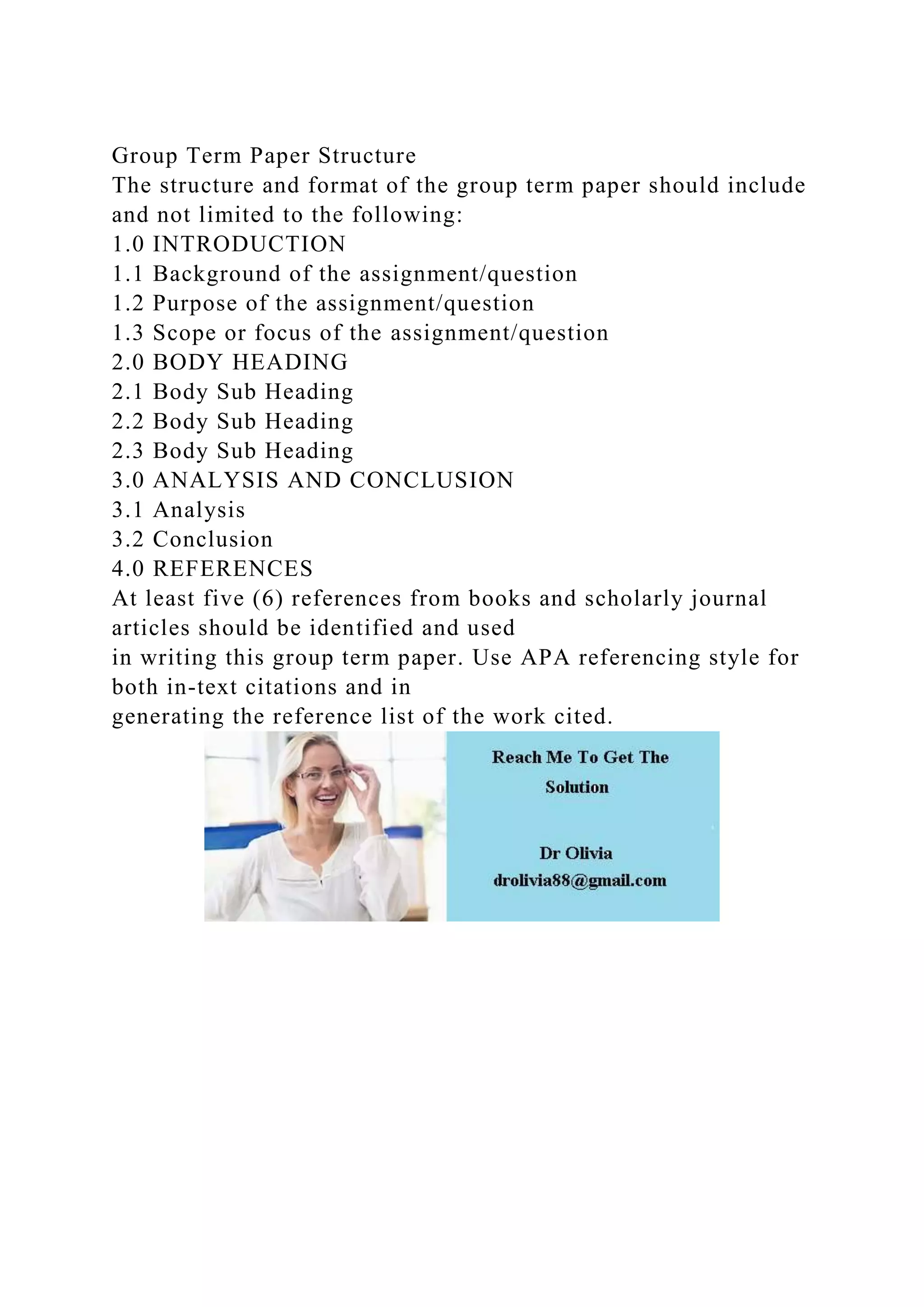 Group Term Paper StructureThe structure and format of the group te.docx