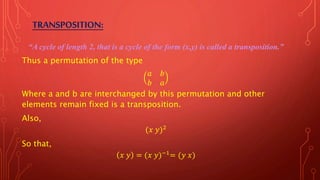 Group theory and linear algebra | PPTX
