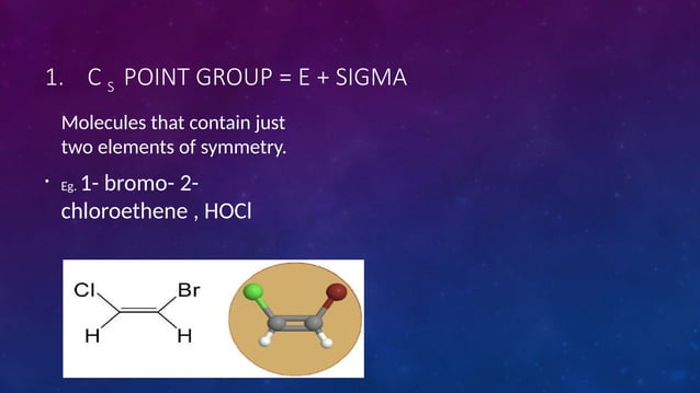 point group group theory inorganic chemistry | PPTX | Chemistry | Science
