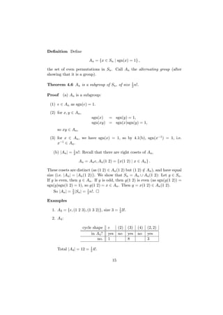 Group theory notes | PDF