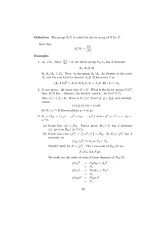 Group theory notes | PDF