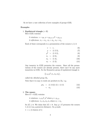 Group theory notes | PDF