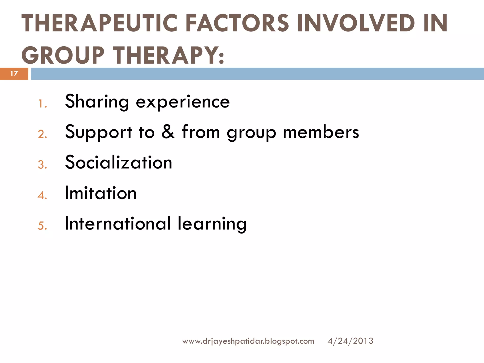 Group therapy | PDF