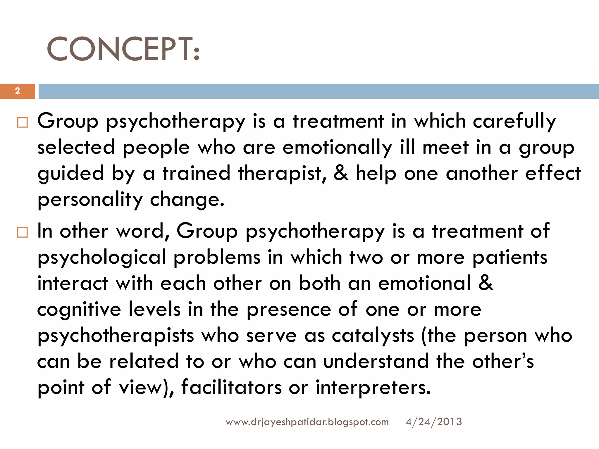 Group therapy | PDF