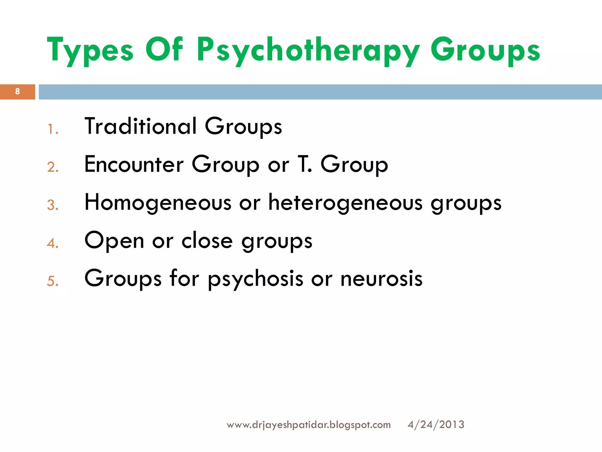 Group therapy | PDF