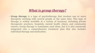 Group therapy | PPTX