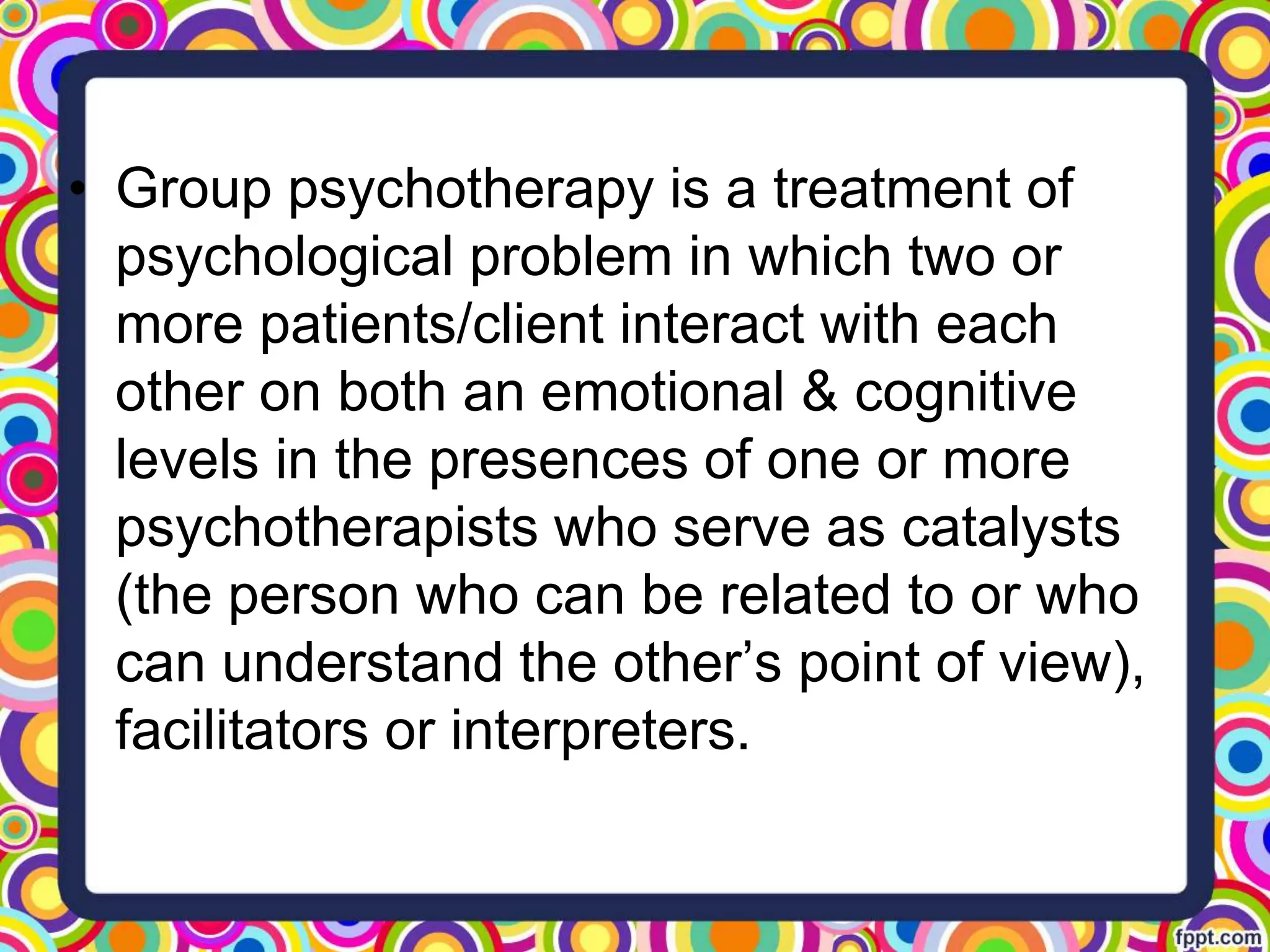 Group therapy | PPTX