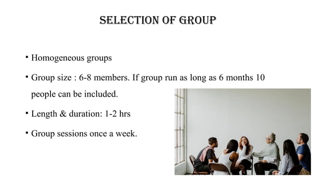 GROUP THERAPY as a part of psychotherapy | PPT