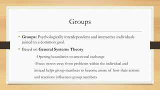 Group Therapy: Basic Concepts and relevance | PPT