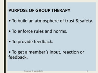 Group psychotherapy therapy | PDF