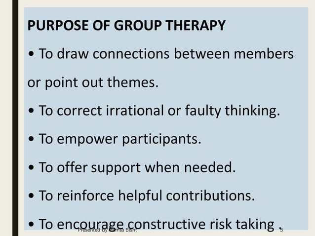 Group psychotherapy therapy | PDF | Physical Therapy | Wellness