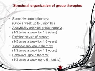 Group therapy in stages of recovery from addiction | PPSX