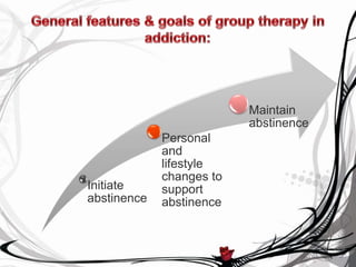 Group therapy in stages of recovery from addiction | PPSX