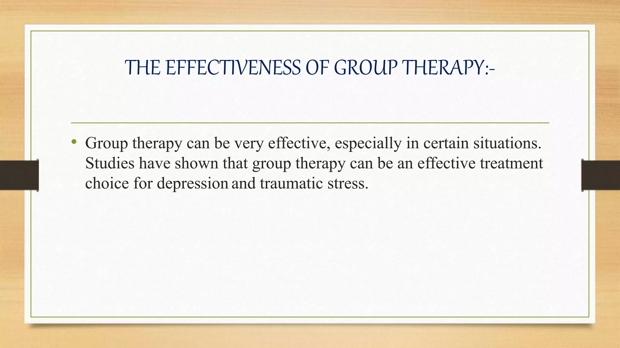 Group therapy | PPTX