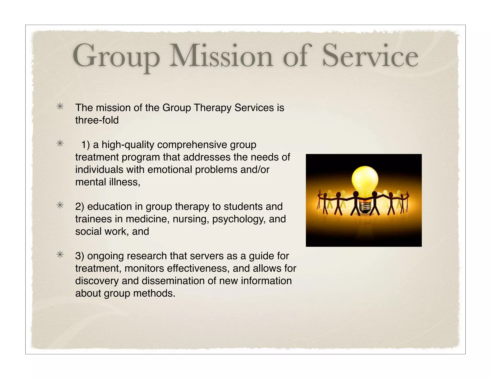 Group Therapy Presentation (Power Point)Pdf | PDF