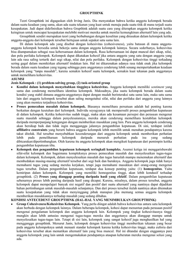 Groupthink | DOCX