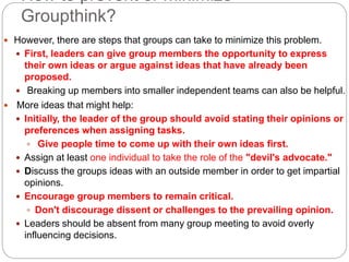 Groupthink | PPTX