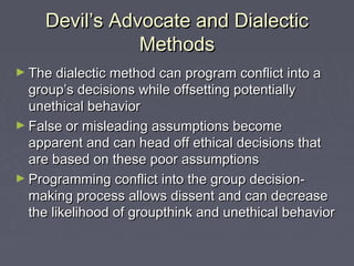 Groupthink and Ethics | PPT