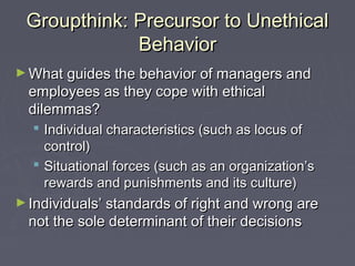 Groupthink and Ethics | PPT