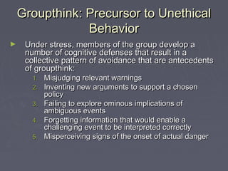 Groupthink and Ethics | PPT