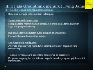 Groupthink theory | PPTX