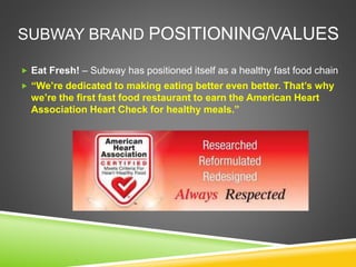 Group three presentation - Subway | PPTX