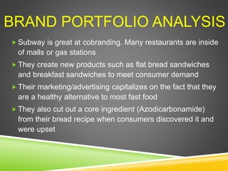 Group three presentation - Subway | PPTX