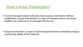 Group translocation | PPTX
