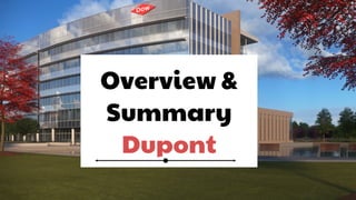dupont va chiến lược của họ trong thị trường | PDF