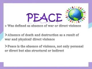 Peace Education :a transformative response to major societal challenges ...