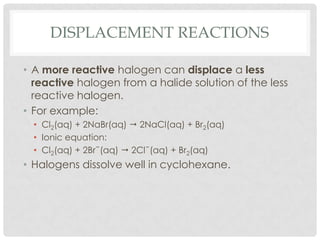 Group VII elements - Halogens | PPTX