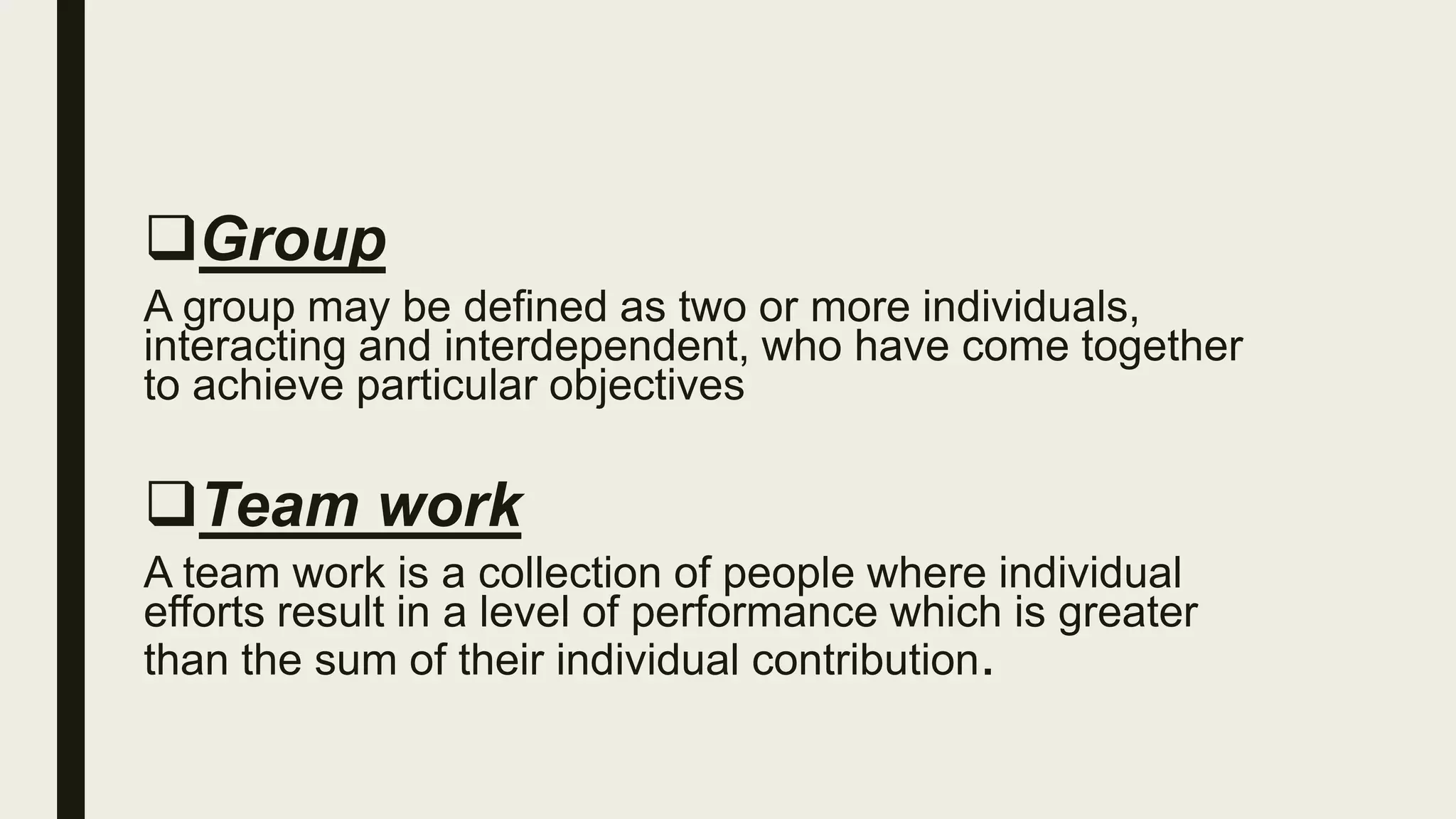 Group vs team ob | PPTX