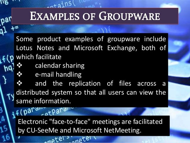 Groupware/CSCW
