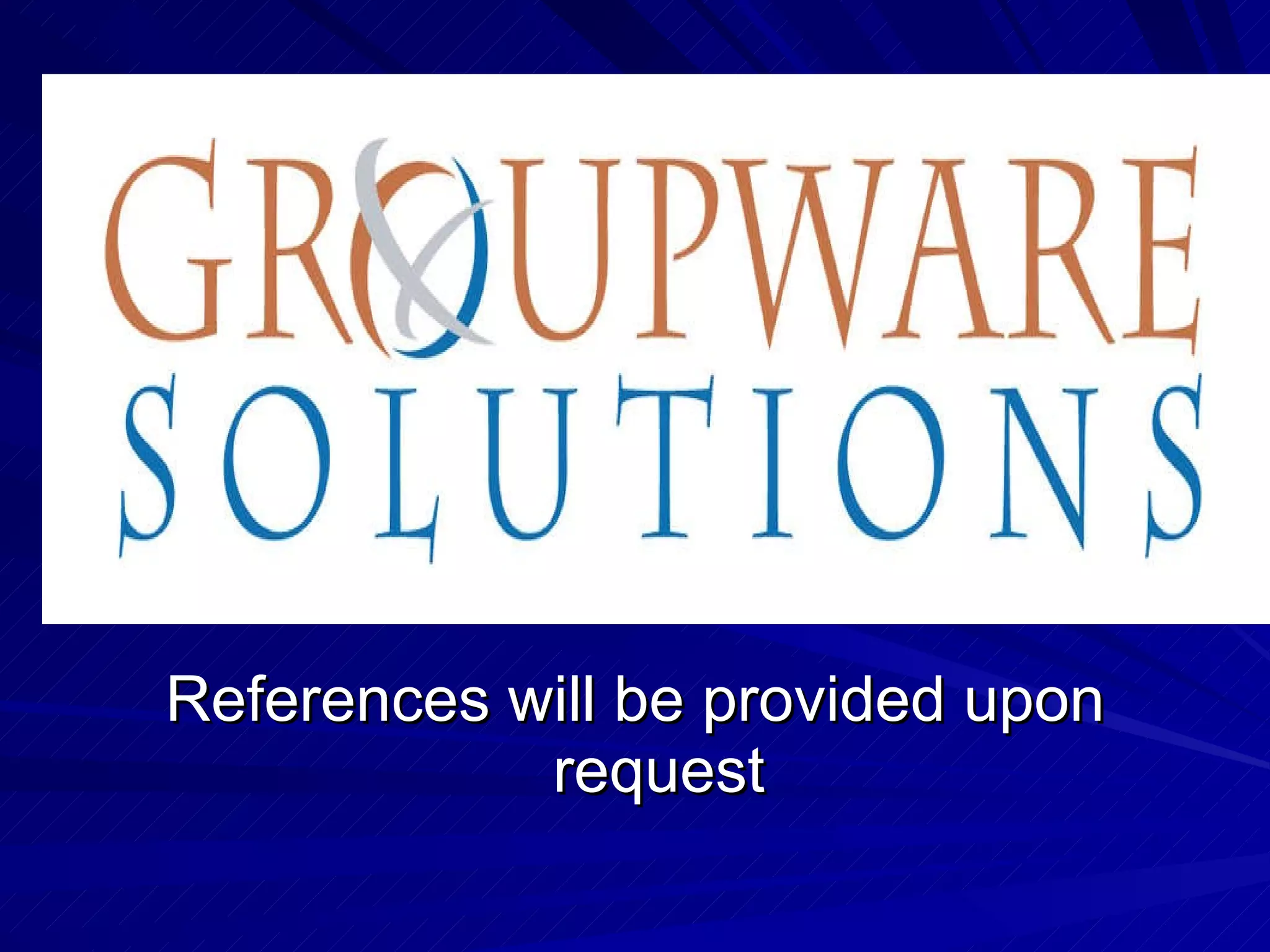 Groupware Solutions Sap Revised | PPT