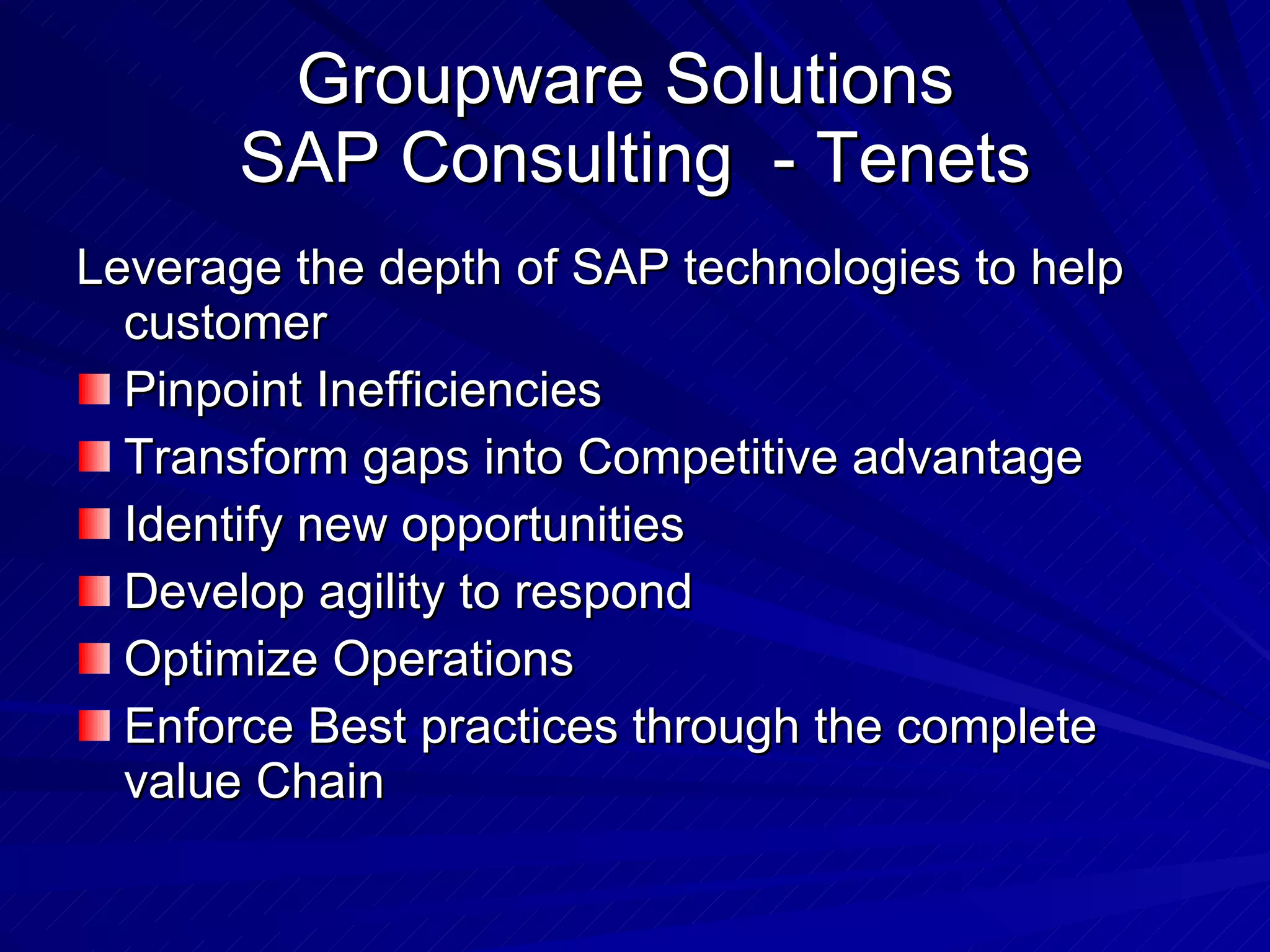 Groupware Solutions Sap Revised | PPT