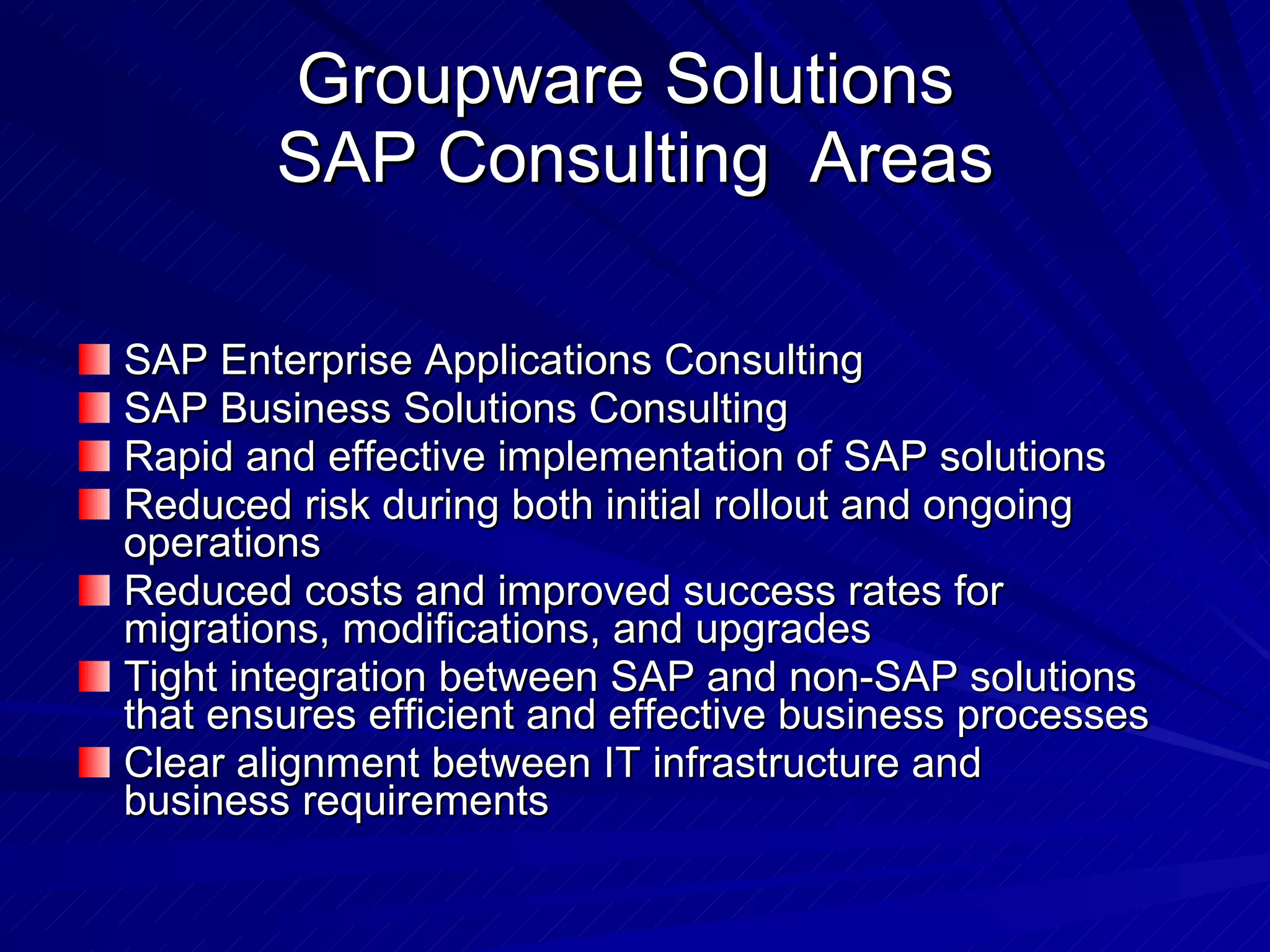 Groupware Solutions Sap Revised | PPT