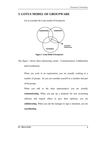 Groupware Technology Project Report | DOC | Web Conferencing | Computer Software and Applications