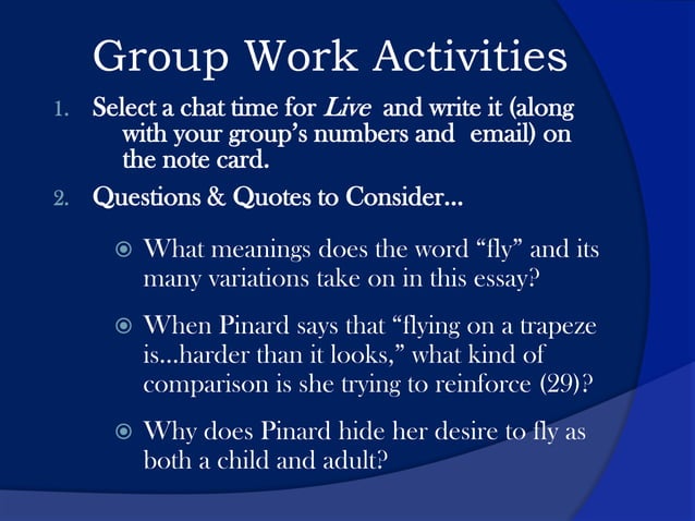 Group work | PPT