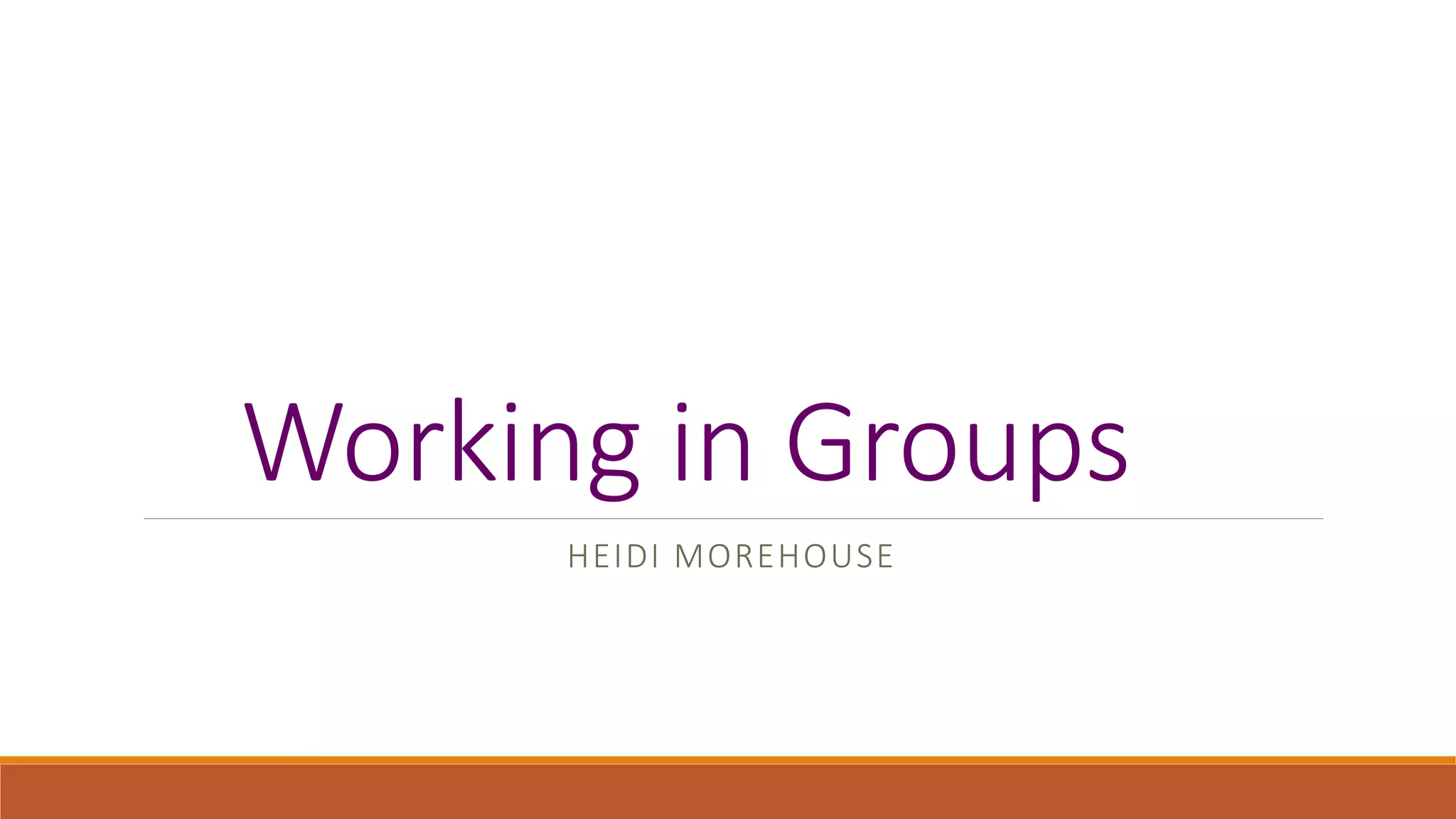 Group work | PPTX | Educational Assessment | Education