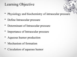 GROUP WORK. PHYSIOLOGY OF INTRAOCULAR PRESSURE.pptx
