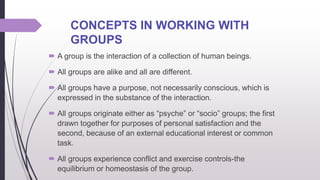 Groupwork Chapter Two for Working with Groups | PPTX | Family and ...