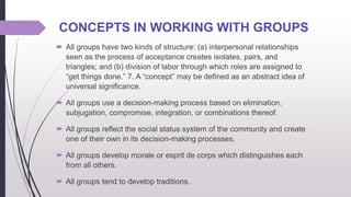 Groupwork Chapter Two for Working with Groups | PPTX | Family and ...