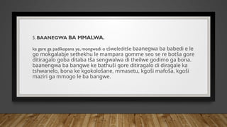 AFT 121 group presentation Sehlopa sa Batau | PPTX