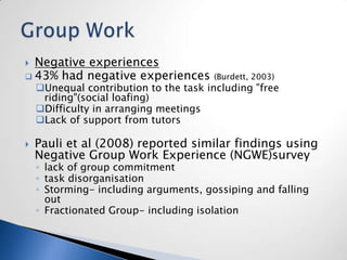 Group work at university | PPTX