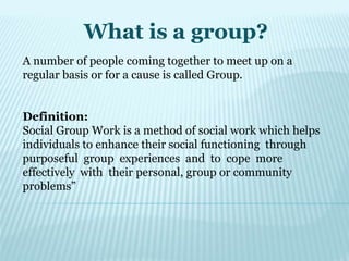 Group work in Correctional & Industrial settings | PPT