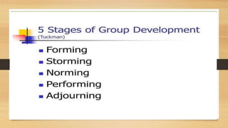 Stages of group development | PPTX