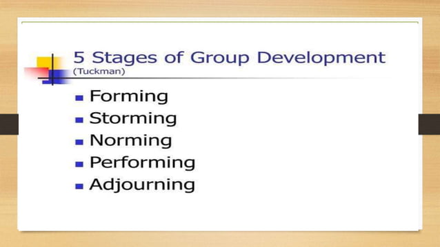 Stages of group development | PPT
