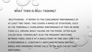 Group work on multitasking | PPT