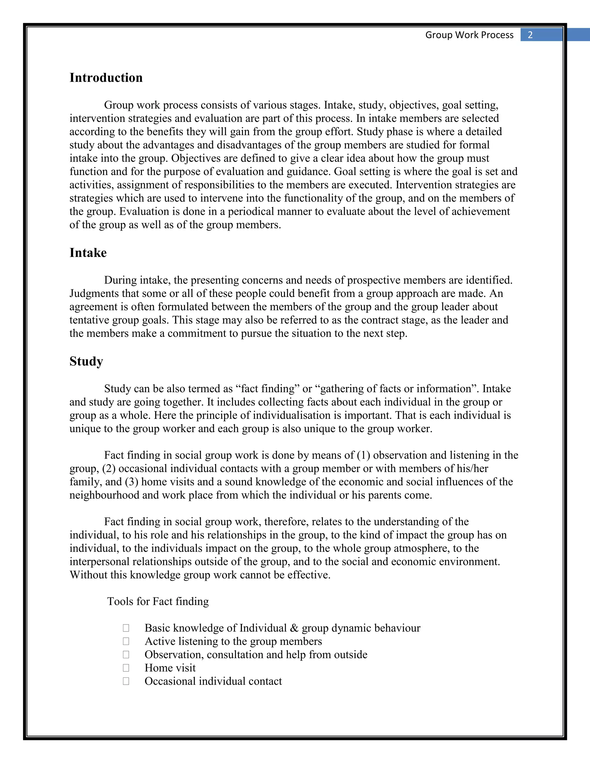 Group work process | PPTX