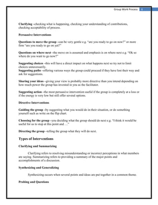 Group work process | PPTX